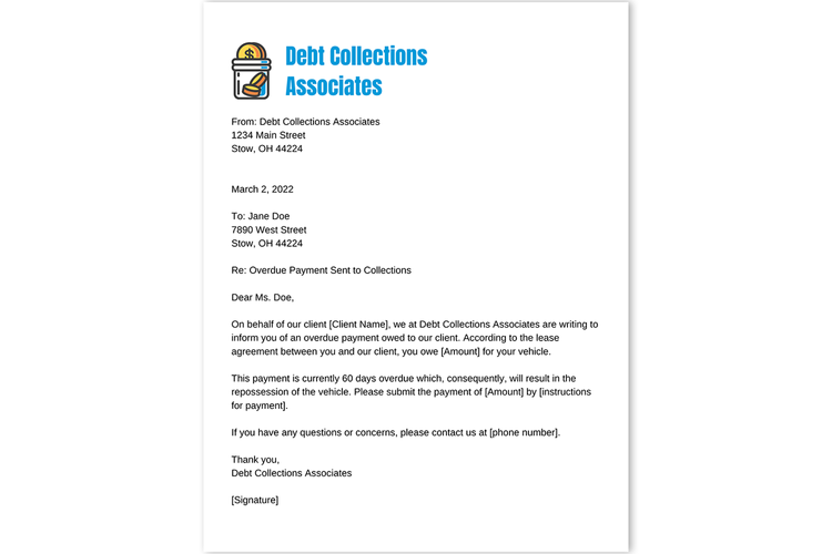 Debt Collection Letter Examples: Sample Letters and Templates Included ...