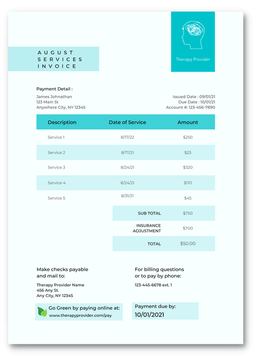 6 BEST Therapist Invoice Templates to Ease Your Workload — Etactics