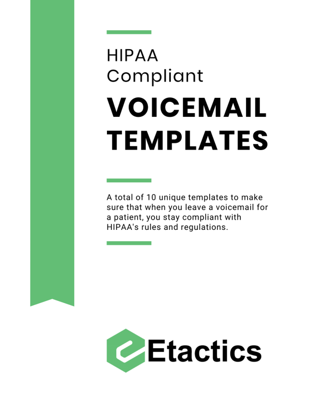 HIPAA Voicemail Scripts — Etactics | Revenue Cycle Software