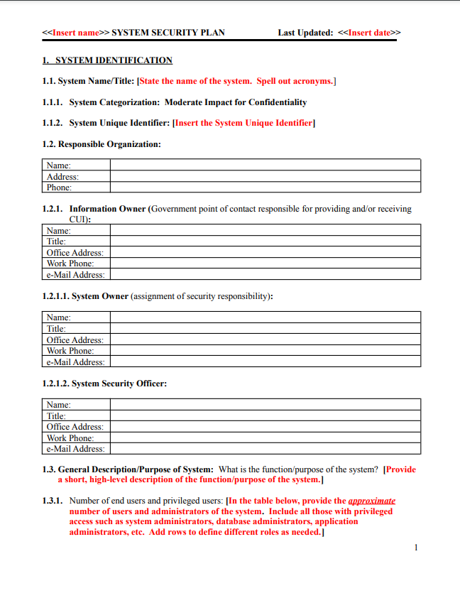 The Ultimate CMMC SSP Guide (Template Included) — Etactics