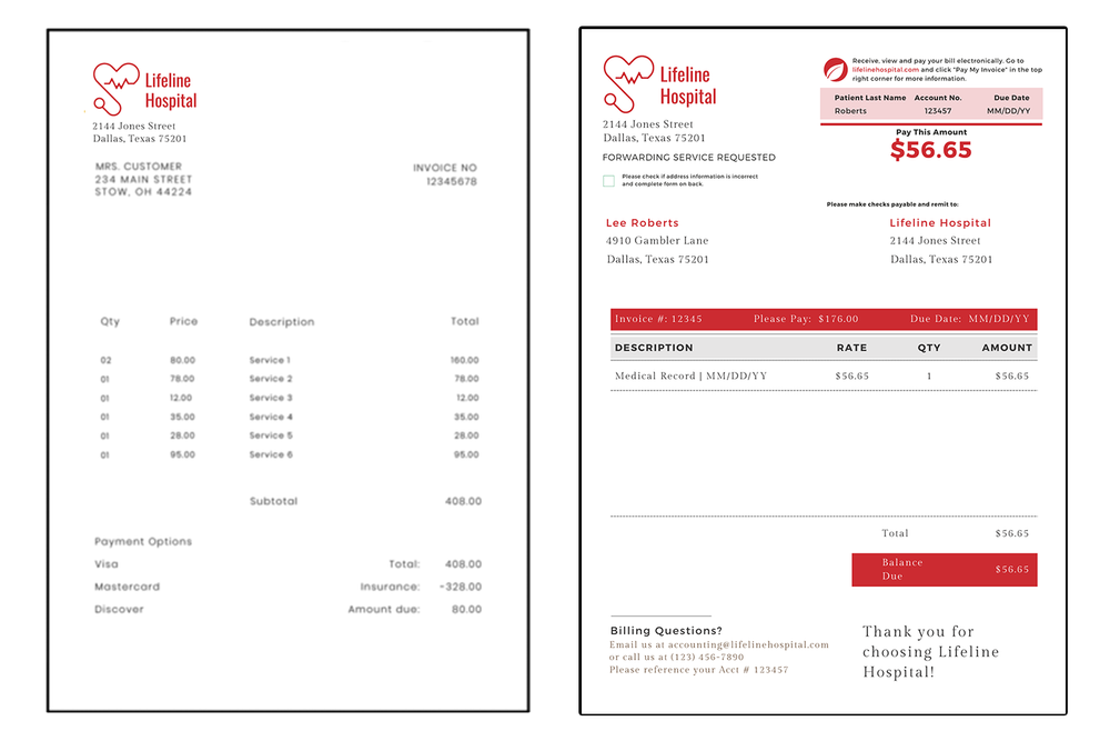 4 Invoice Examples for Medical Record Requests — Etactics