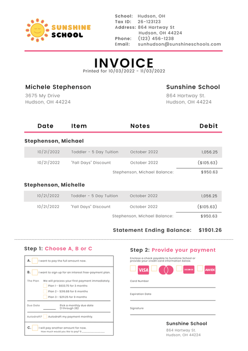5 Child Care Invoice Templates That Increase Your Revenue — Etactics