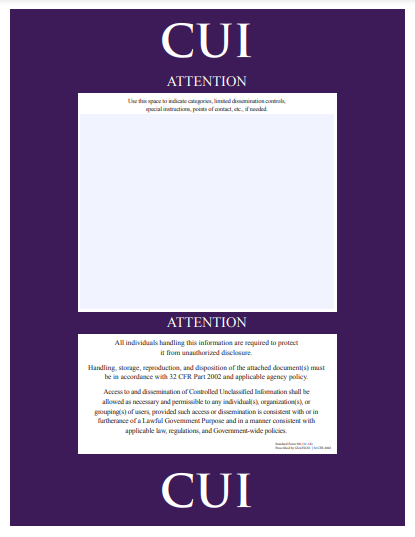 Controlled Unclassified Information Markings: What They Mean and Why ...