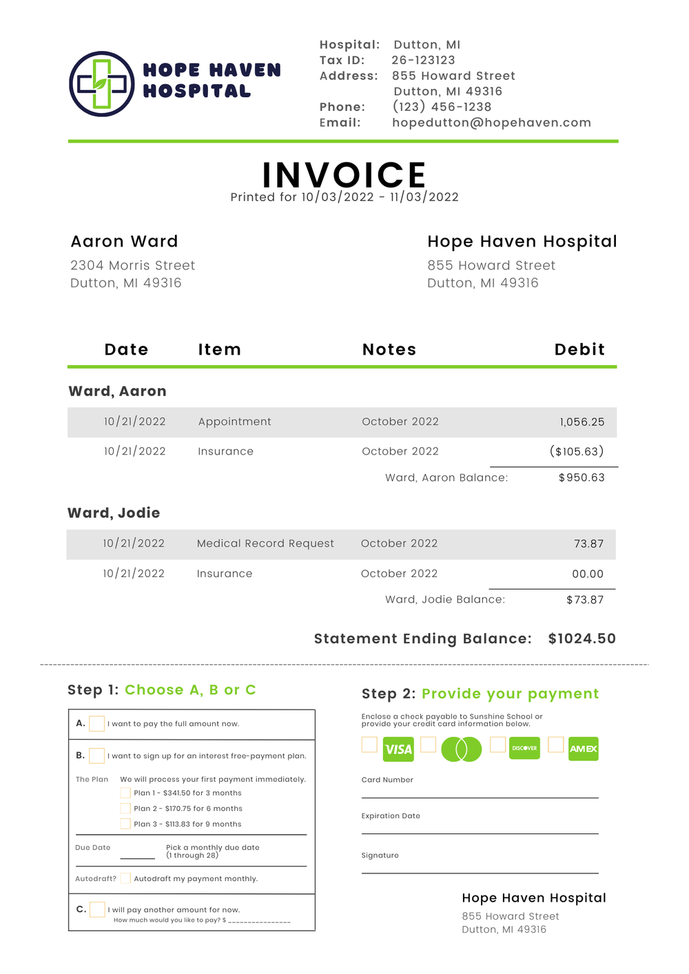 4 Invoice Examples for Medical Record Requests — Etactics