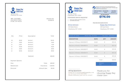 5 Child Care Invoice Templates That Increase Your Revenue — Etactics