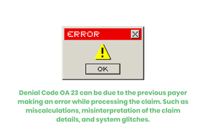 Denial Code OA 23: An Ultimate Guide — Etactics