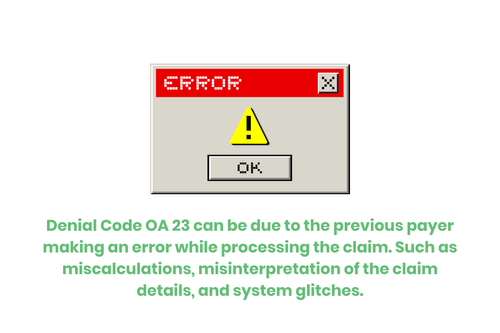 Denial Code OA 23: An Ultimate Guide — Etactics