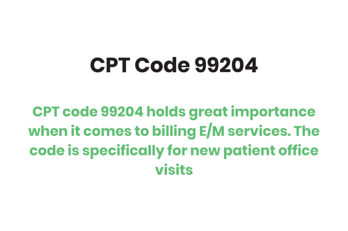 CPT Code 99204: Everything You Need to Know — Etactics
