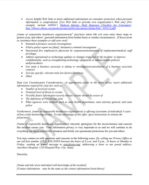 5 Effective HIPAA Breach Notification Letter Examples & Samples — Etactics
