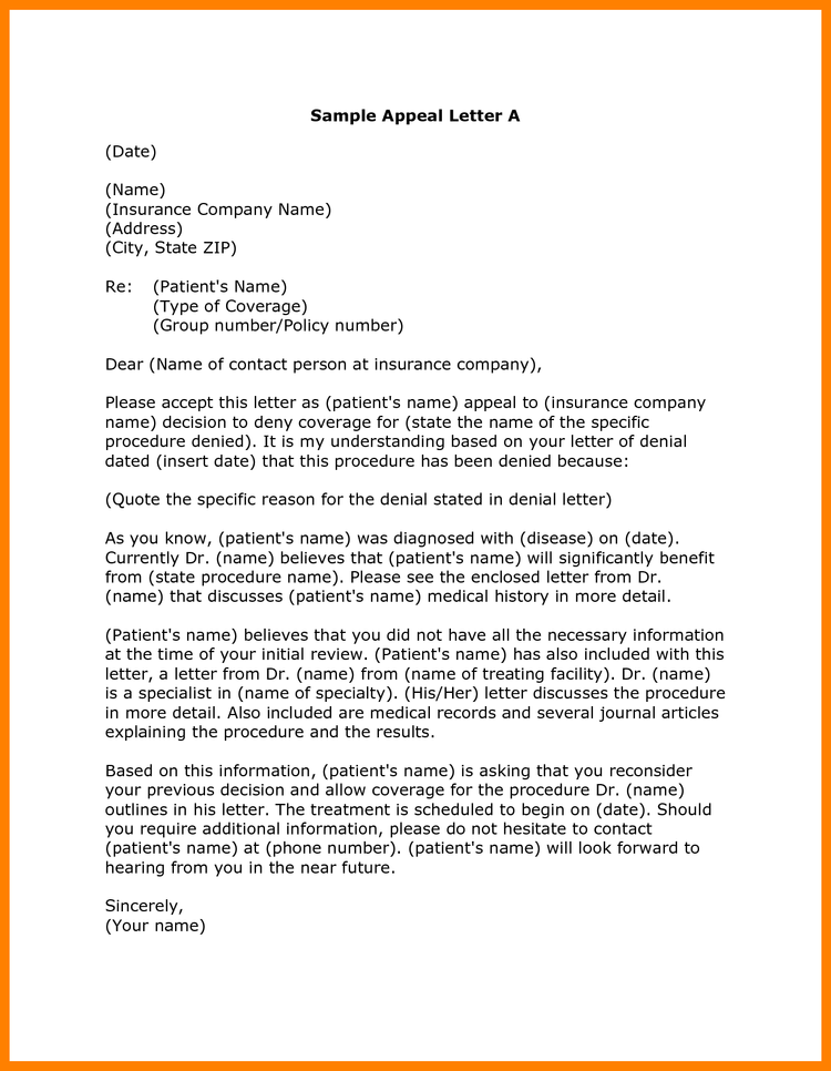 5 Sample Appeal Letters for Medical Claim Denials That Actually Work ...