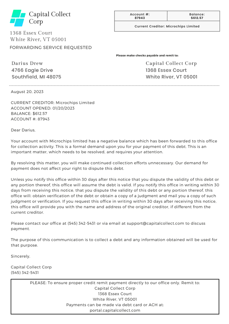 5 Compliant Debt Validation Letter Templates and Samples — Etactics