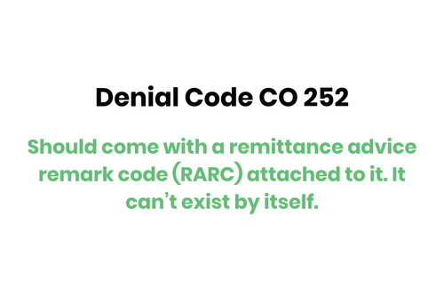 Denial Code CO 252: Everything You Need to Know — Etactics