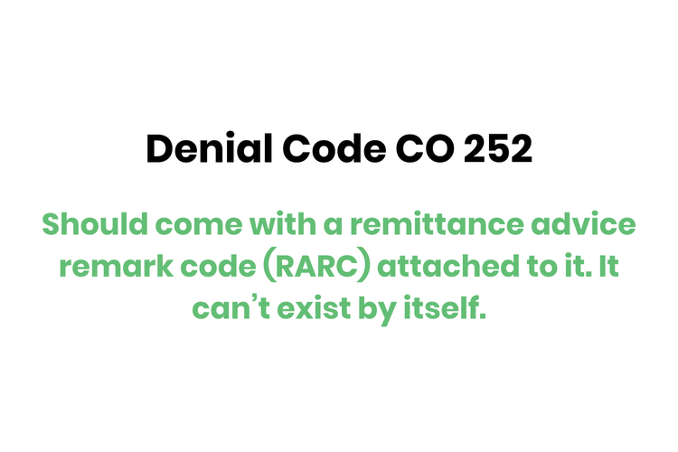 Denial Code CO 252: Everything You Need to Know — Etactics