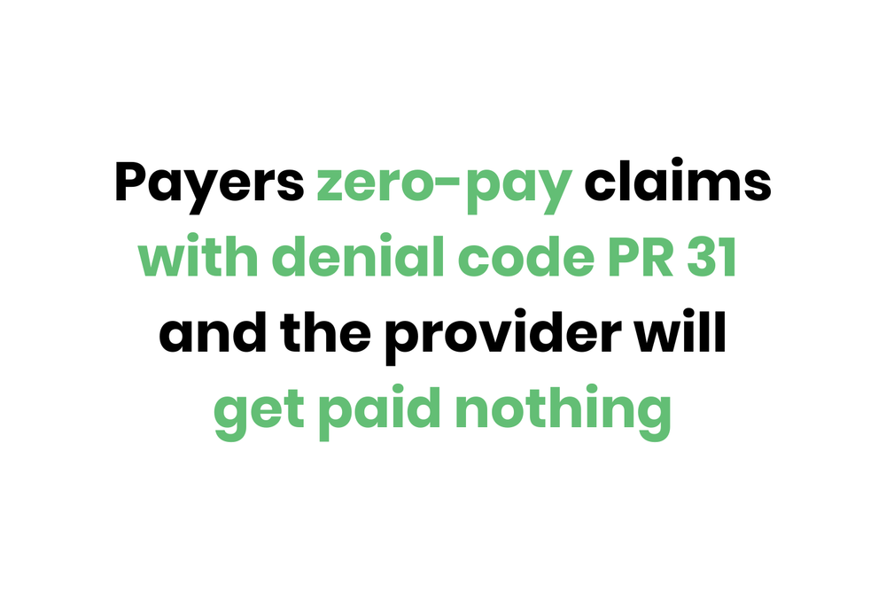 Denial Code PR 31: What it is & How to Handle it — Etactics