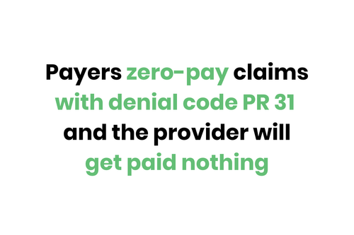 Denial Code PR 31: What it is & How to Handle it — Etactics