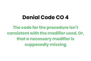 Everything You Need to Know About Denial Code CO 4 — Etactics