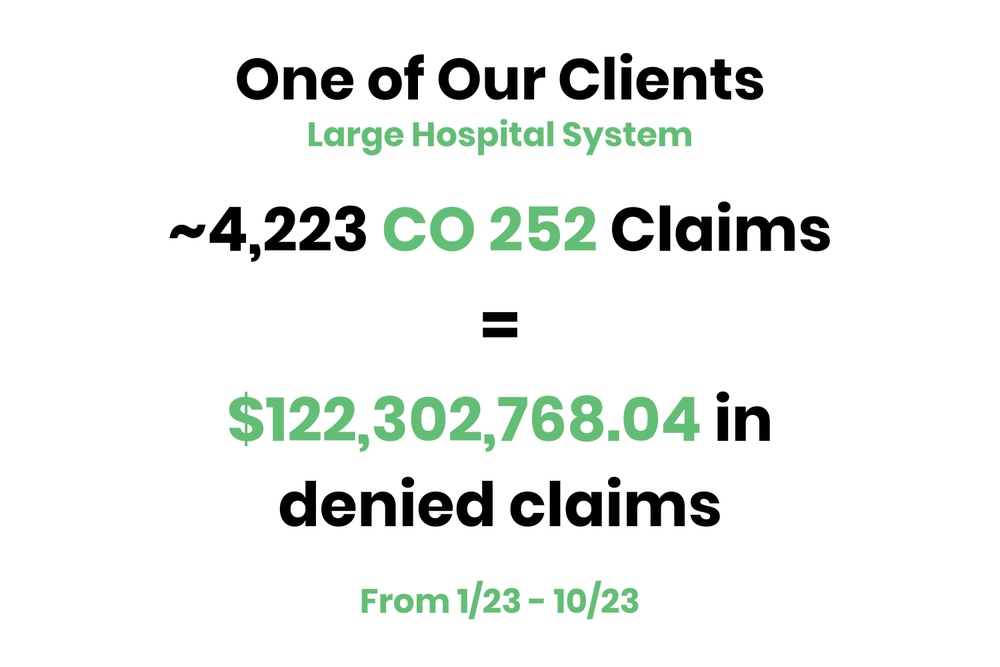 Denial Code CO 252: Everything You Need to Know — Etactics