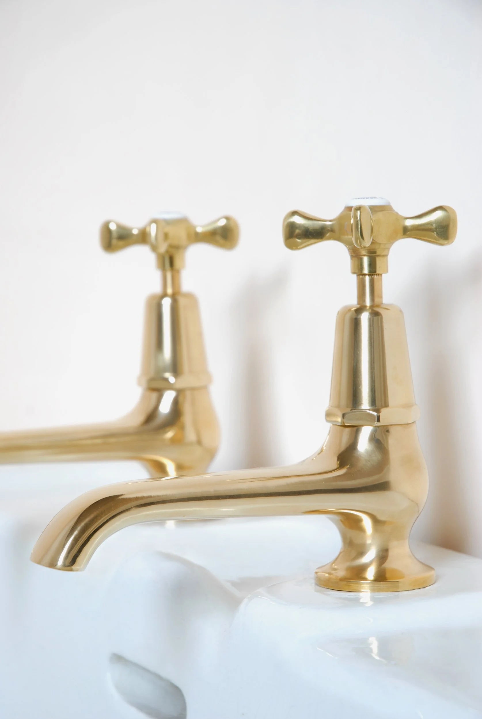 Water & Wood Long Reach Basin Taps — Water and Wood