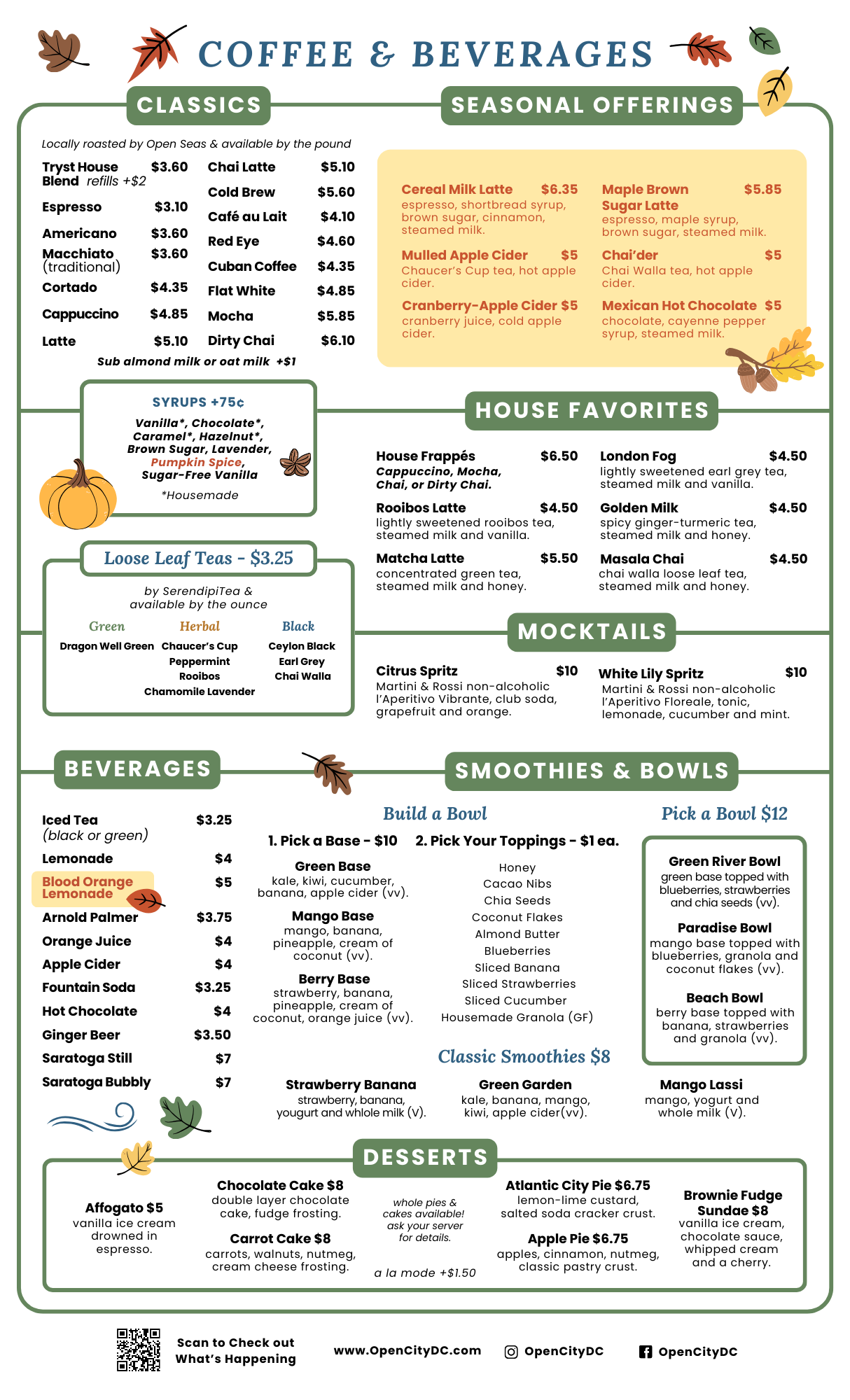 Coffee & Beverages — Open City