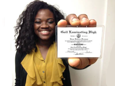 Miniature Diplomas — Gall Laminating