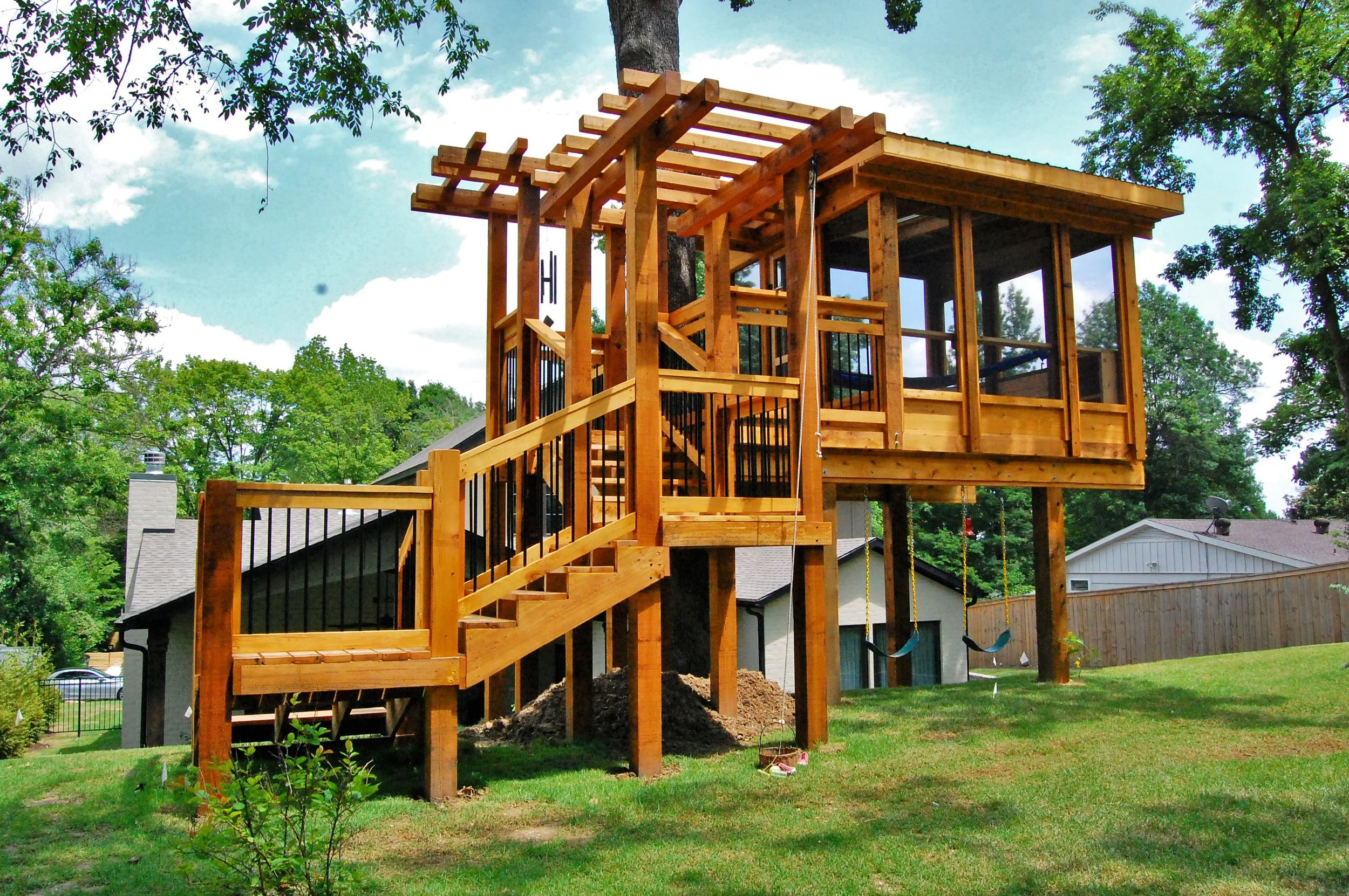 Treehouse with Screened Porch — Natural State Treehouses