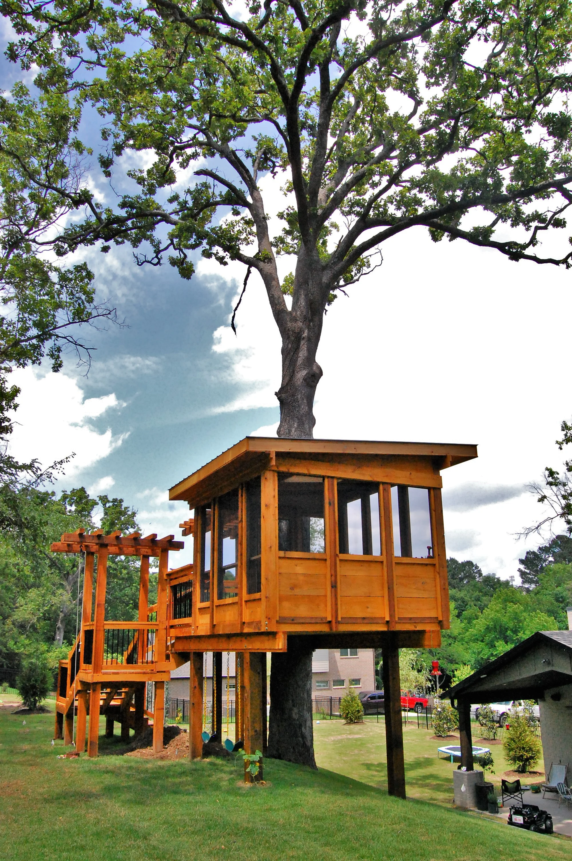 Treehouse with Screened Porch — Natural State Treehouses