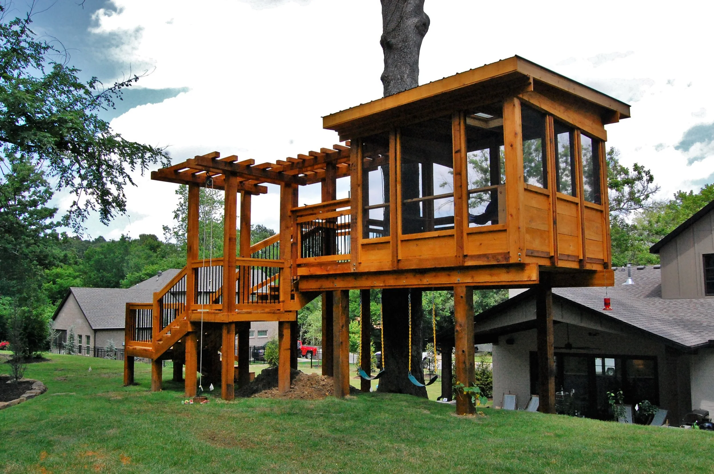 Treehouse with Screened Porch — Natural State Treehouses