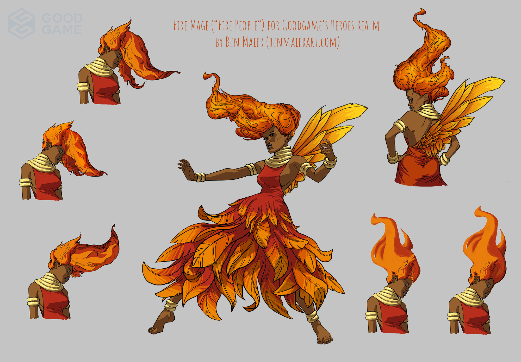 Fire Mage Concept Art