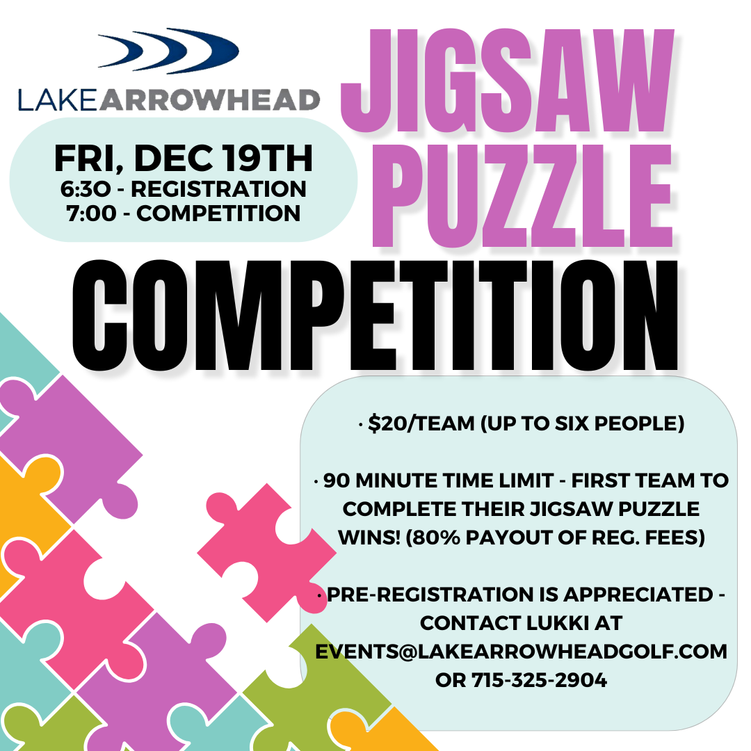 Calendar of Events — Lake Arrowhead Golf