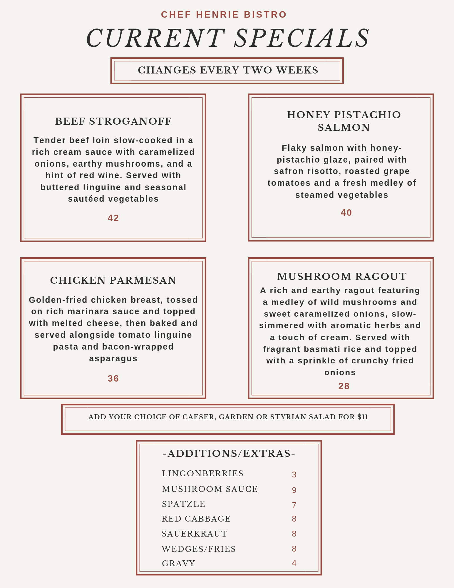 Chef Henrie Bistro & Cafe