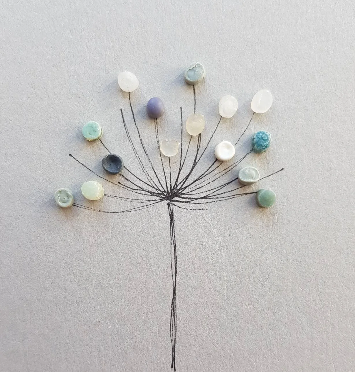 Smartie Lids on the Beach