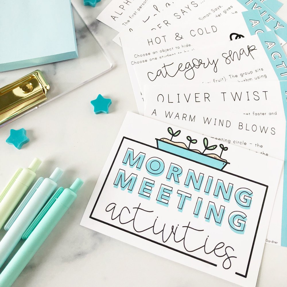 Morning Meeting Greetings & Activities — Sarah Gardner