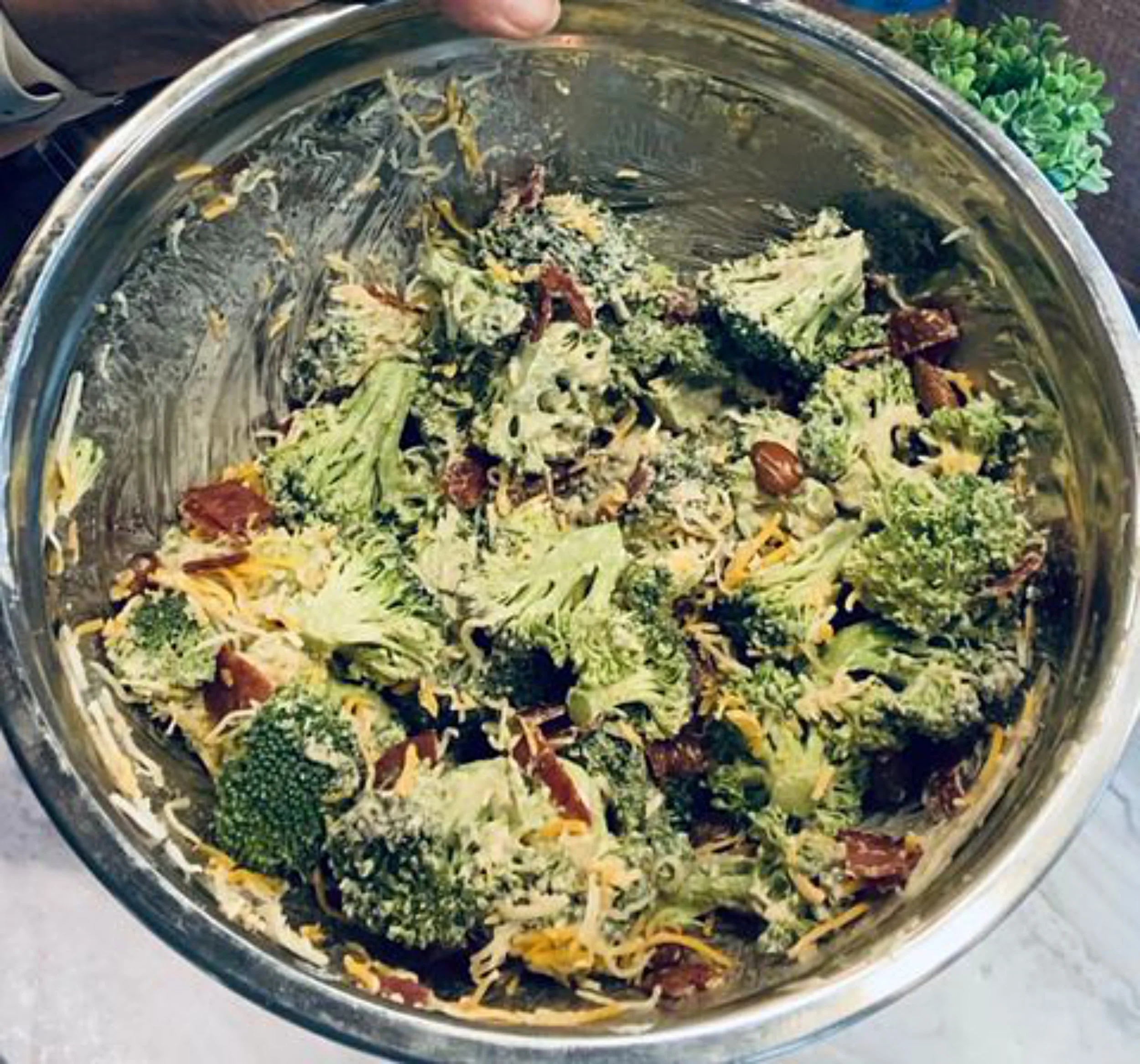 Jacqueline Hudson's skinny broccoli salad recipe