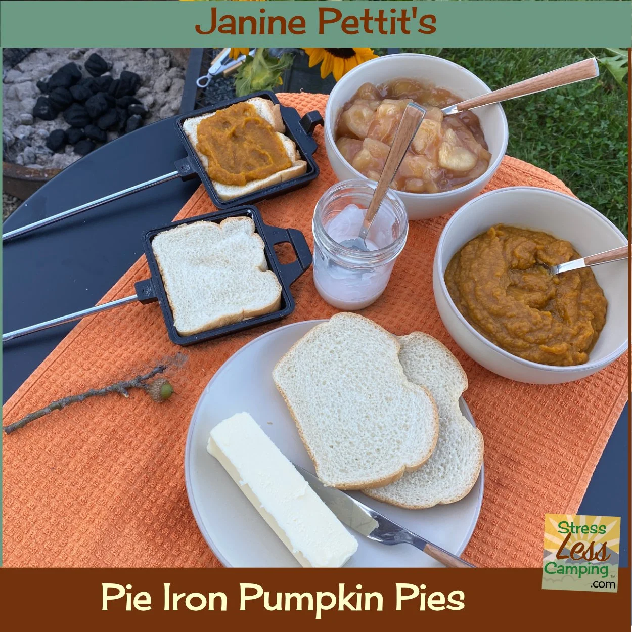 Girl Camper Janine Pettit's pie iron desserts