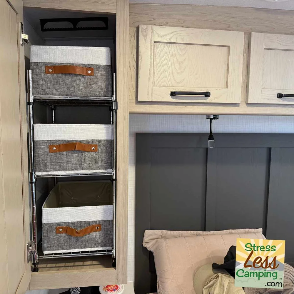 Adding shelving to our RV bedroom closets