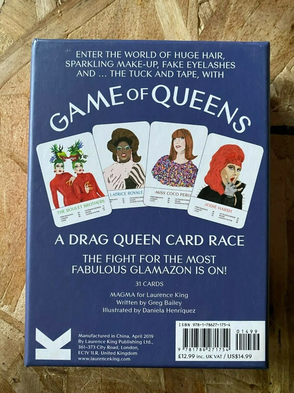 Game of Queens: A Drag Queen Card Race by Bailey, Greg — Dunce Cap Games