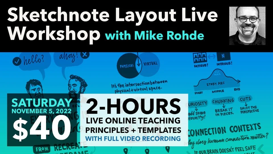The Sketchnote Layout Live Workshop is coming on Saturday, November 5th ...