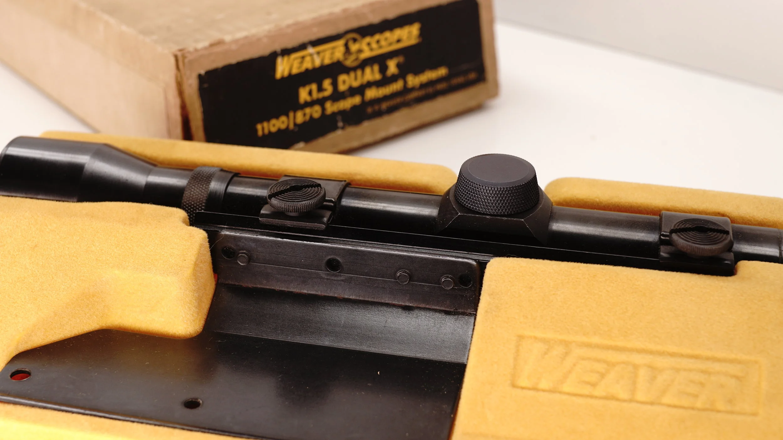 Vintage Gun Scopes — Weaver K1.5 1100/870 Scope Mount System. New in ...