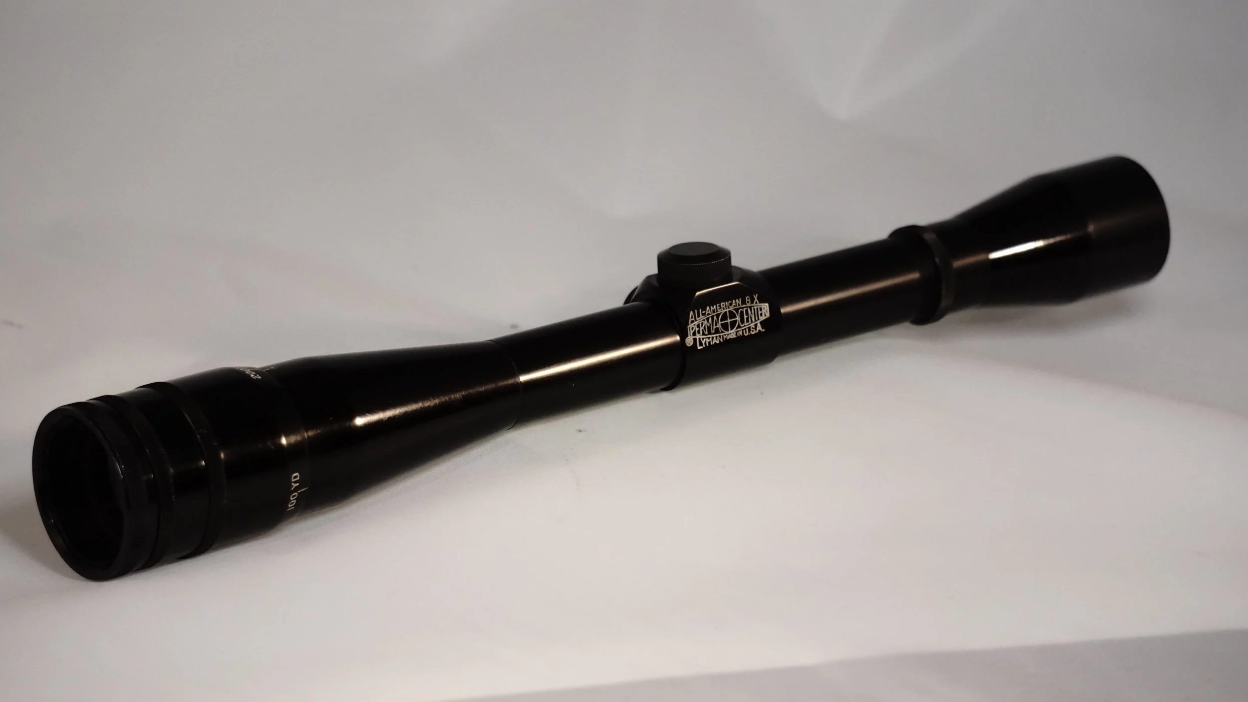 Vintage Gun Scopes — Lyman All-American 8x Perma Center with AO. 1". c ...