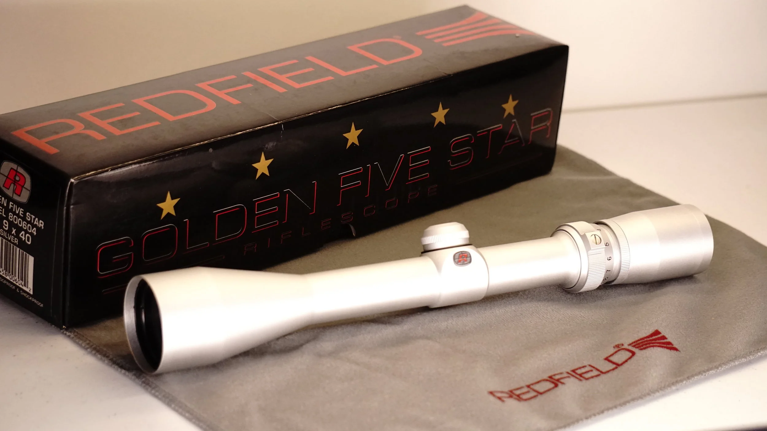 Vintage Gun Scopes — Redfield Golden Five Star 3x9x40mm. 1". Silver ...