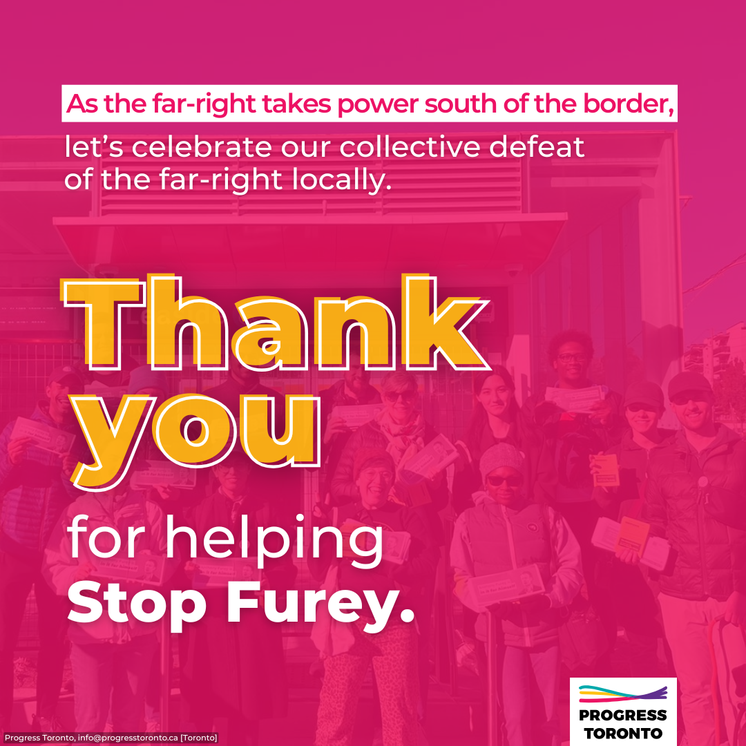 2024 By-Election Result: Furey Defeated — Progress Toronto