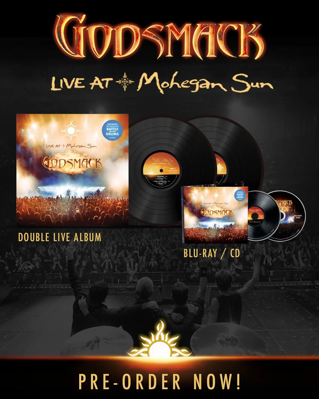 GODSMACK LIVE AT MOHEGAN SUN DOUBLE ALBUM AND CD/BLU-RAY! — Godsmack