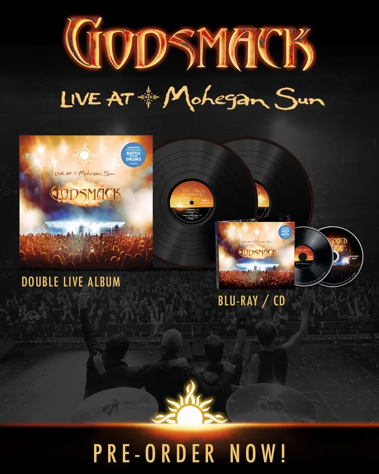 GODSMACK LIVE AT MOHEGAN SUN DOUBLE ALBUM AND CD/BLU-RAY! — Godsmack