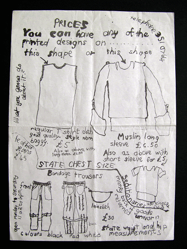 Seditionaries Original '70s "Punk Gang" Muslin Shirt — Middleman Store