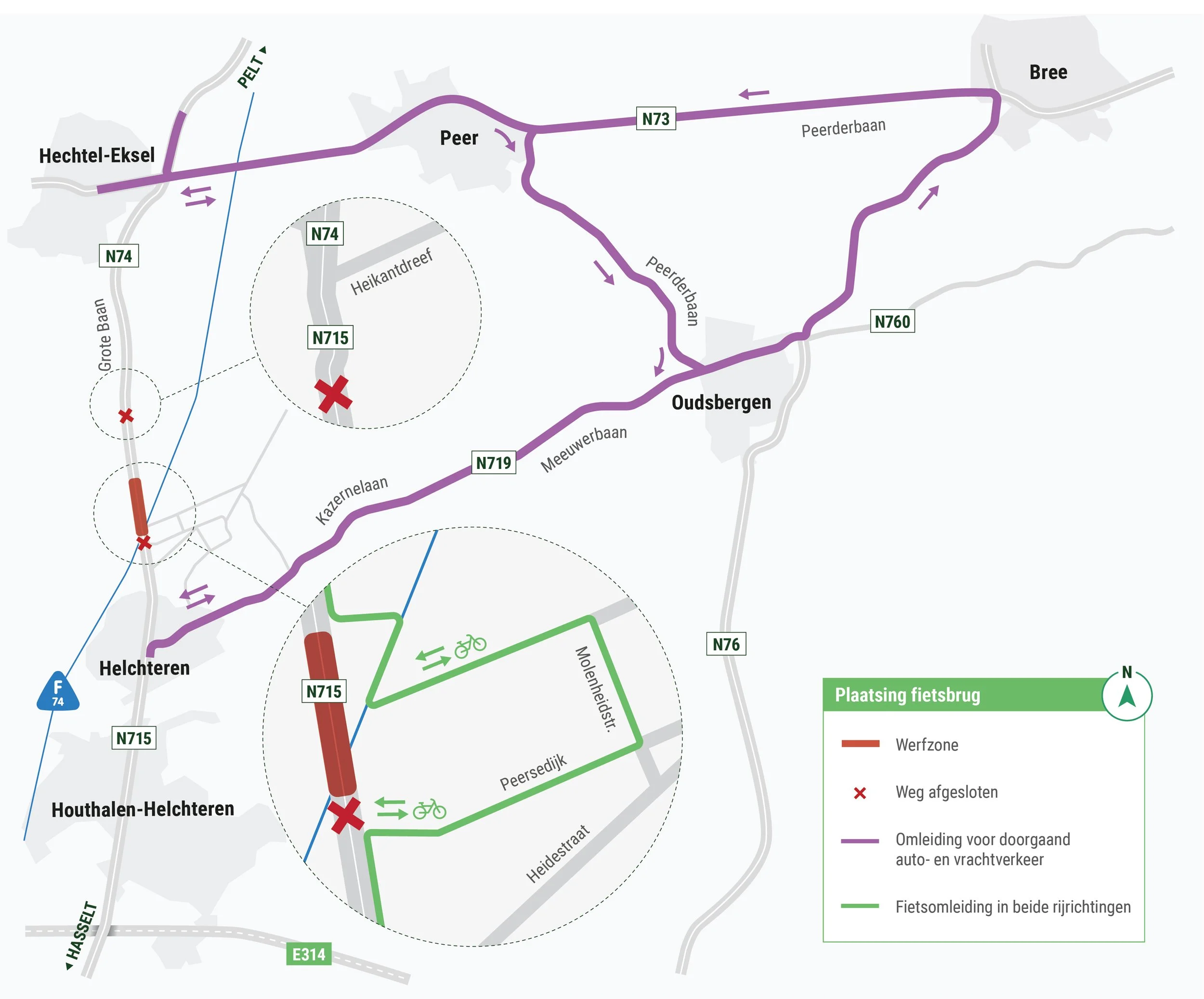 Fietsbrug — Noord-Zuid Limburg