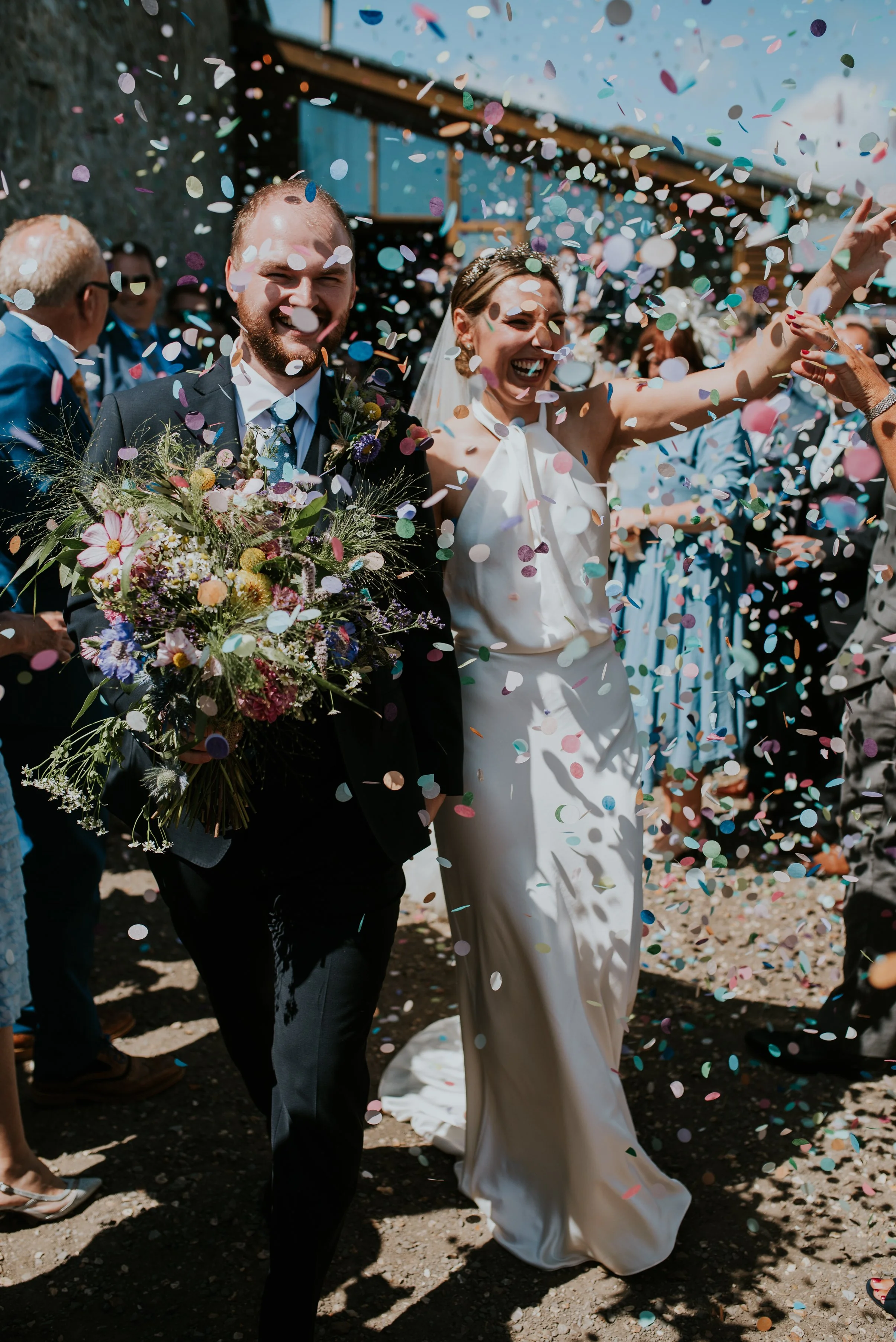 Colourful + Candid Documentary Cardiff Wedding Photographer