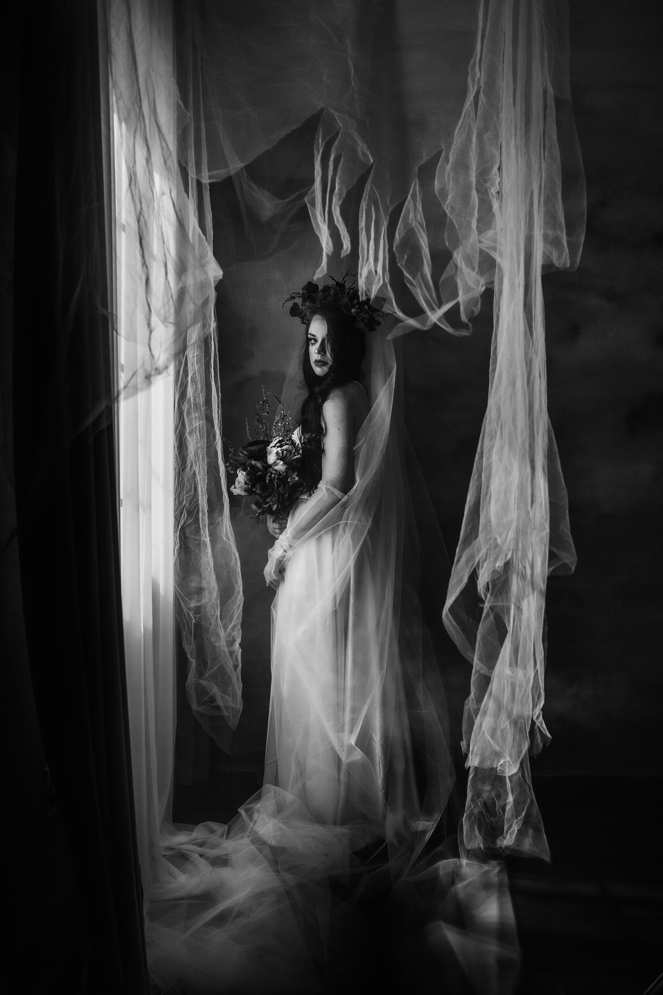 Corpse Bride Boudoir Session — Asheville Boudoir Photography