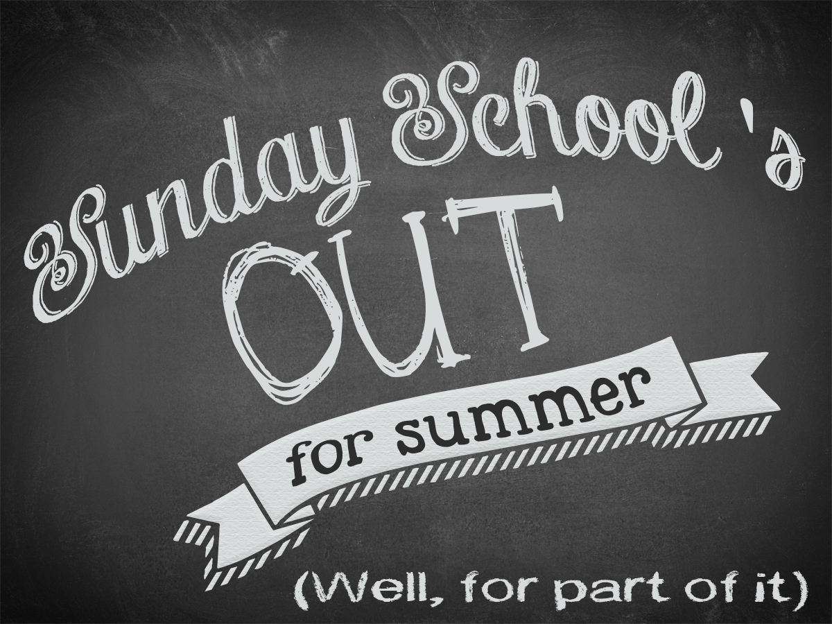 Copy of Sunday School Hiatus — Greenwood Presbyterian Church