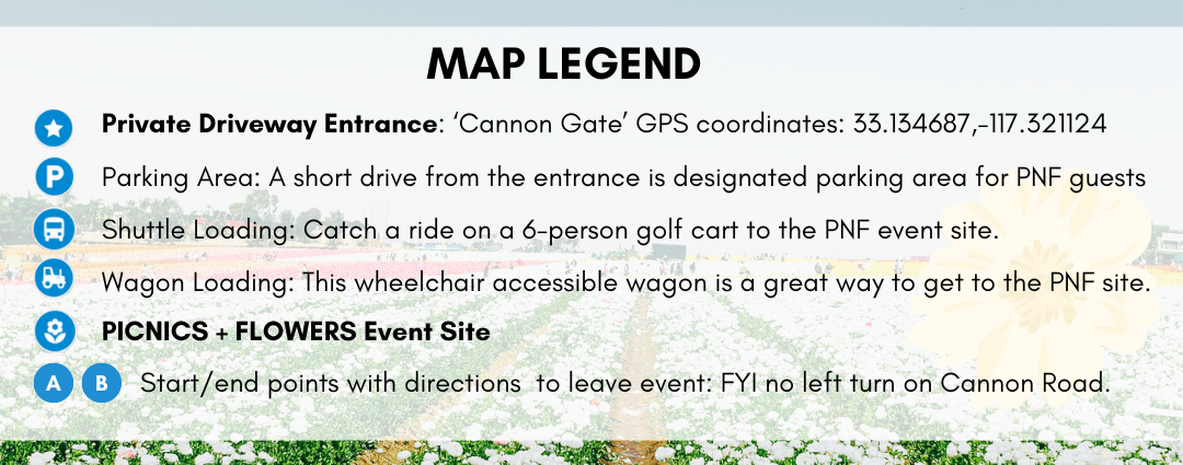 Maps + Parking — Pop Up Picnic Co.