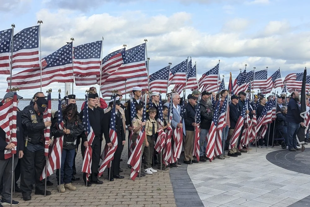 Standing Watch: Lone Sailor Statue unveiled at new home in Voinovich ...